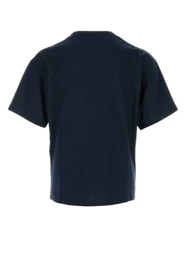 Saint Laurent Navy Cotton And Modal T-shirt