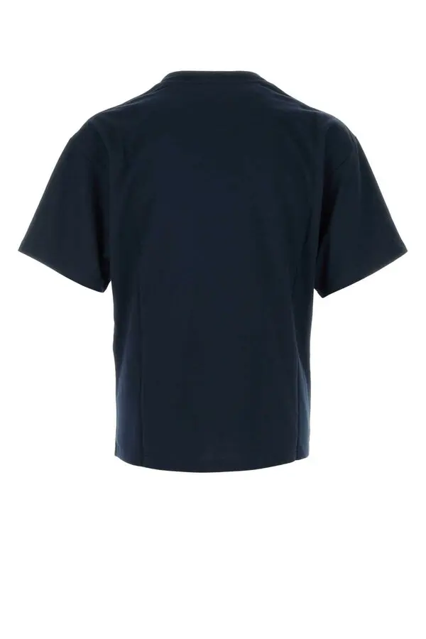 Saint Laurent Navy Cotton And Modal T-shirt