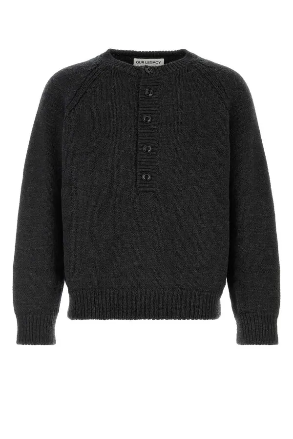 Our Legacy Charcoal Wool Shore Sweater