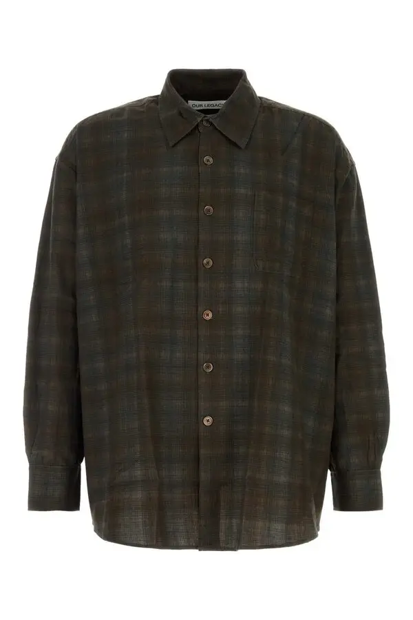 Our Legacy Embroidered Cotton Shirt