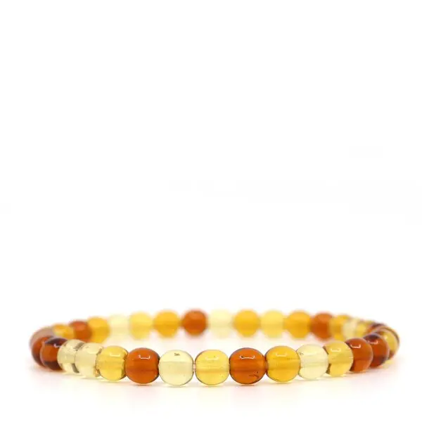Shar Oke Tri-color Czech Bracelet - Yellow