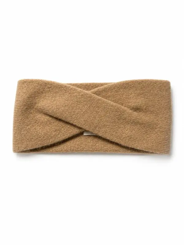 MAISON LOINTAINE Hairband Badain Colour Pure Cashmere - Brown