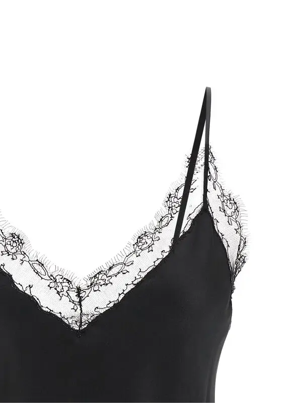 ERMANO SCERVINO Ermanno Scervino Silk Lingerie Top With Lace