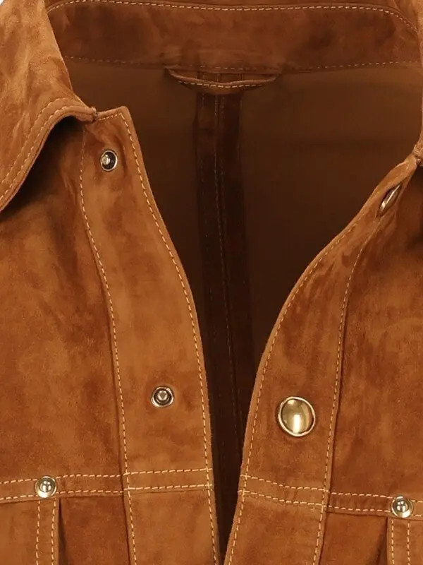 Versace Suede Blouson - Brown