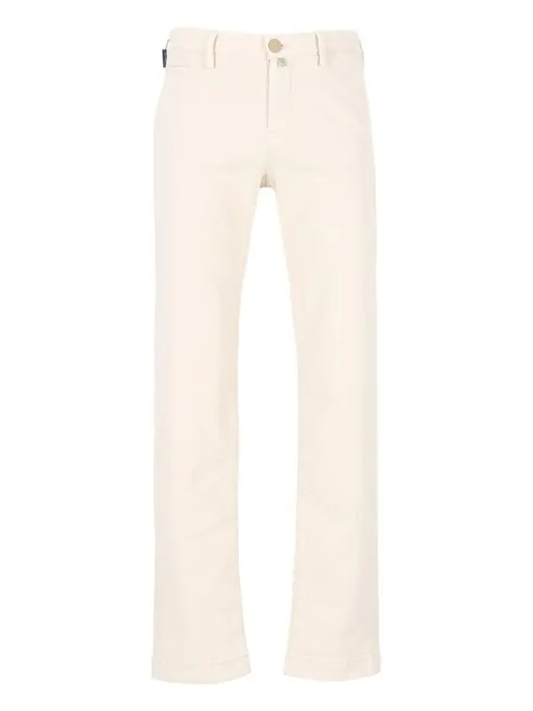 JACOB COHЁN Bobby Slim Chino Trousers - White