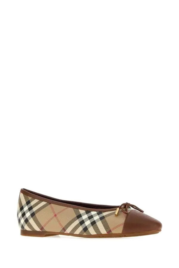 Burberry Printed Canvas Highgate Ballerinas - Multicolor