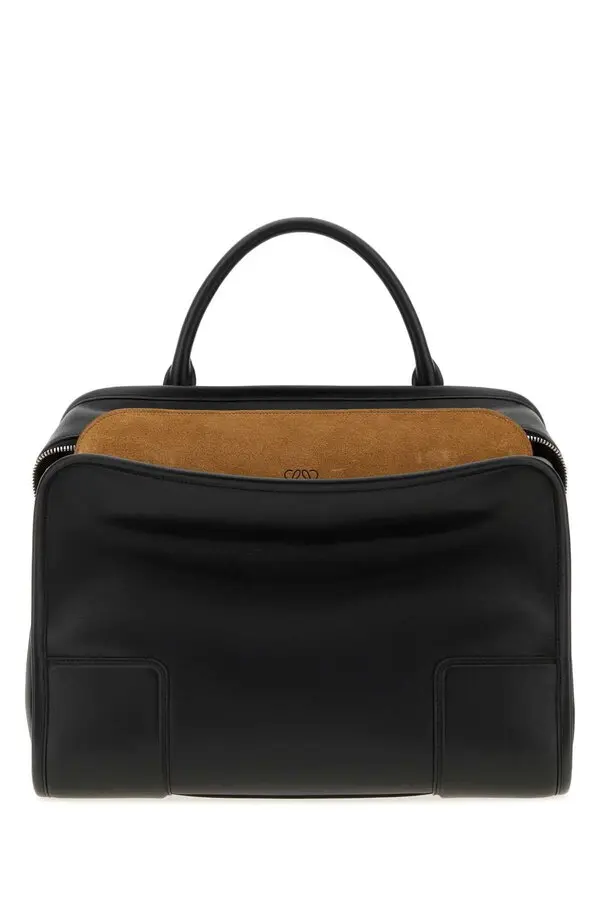Loewe Leather Large Amazona 180 Handbag - Black