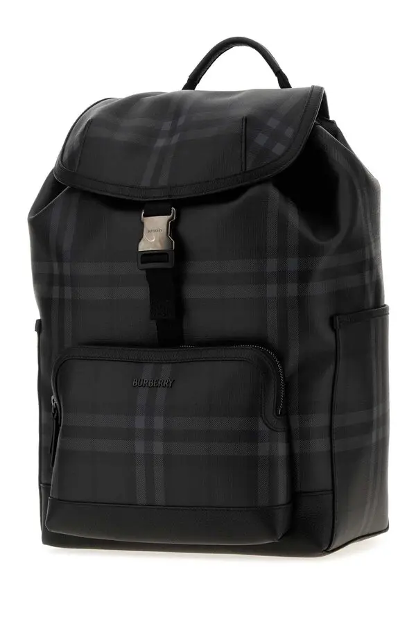 Burberry Printed Canvas City Check Backpack