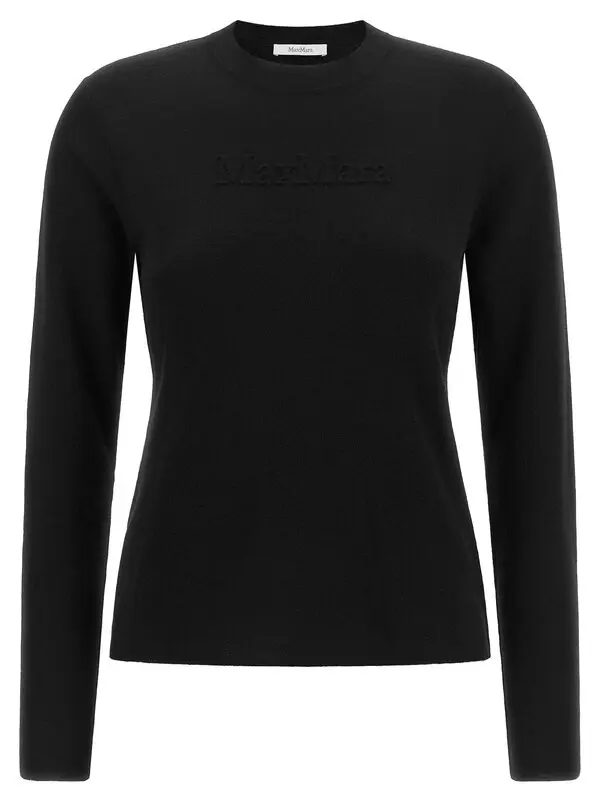 Max Mara Manto' Sweater With Embossed Logo