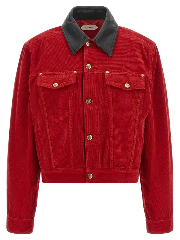 Versace Corduroy Jacket - Red