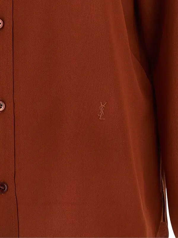 Saint Laurent Cassandre' Shirt - Orange