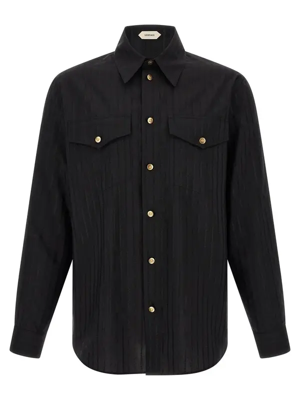 Versace Jacquard Silk Shirt