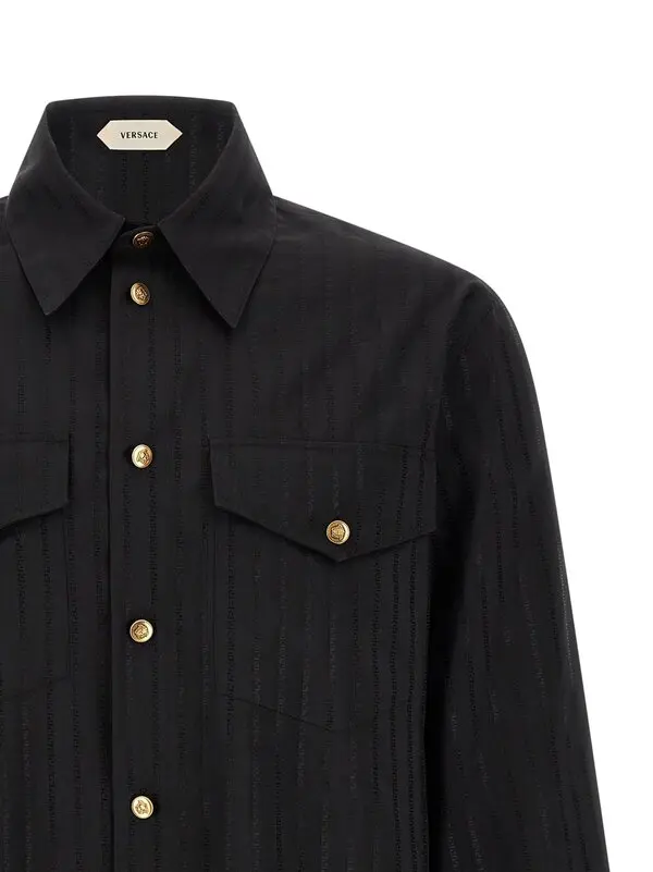 Versace Jacquard Silk Shirt