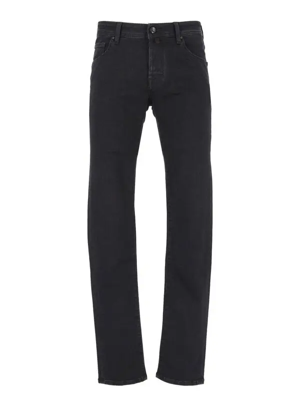 Jacob Cohen Nick Slim Super-slim 5-pocket Jeans In Super Stretch Denim - Gray
