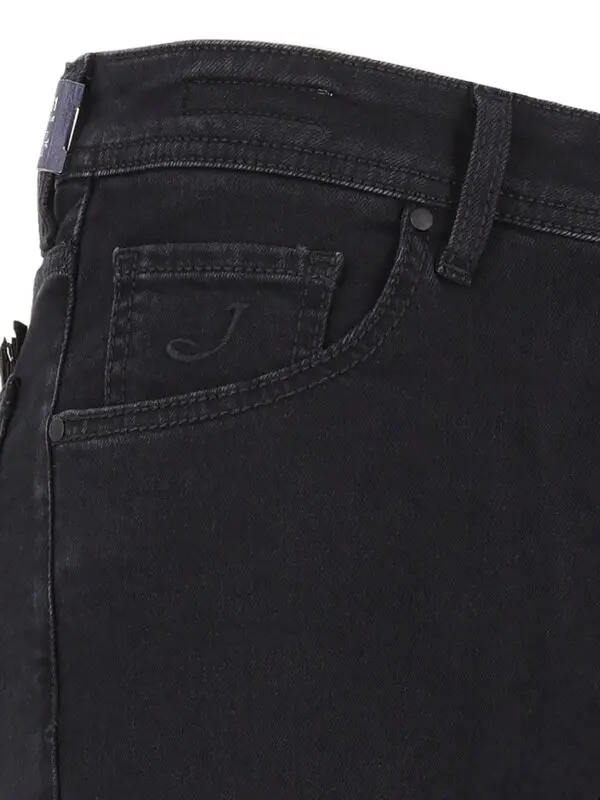 Jacob Cohen Nick Slim Super-slim 5-pocket Jeans In Super Stretch Denim - Gray
