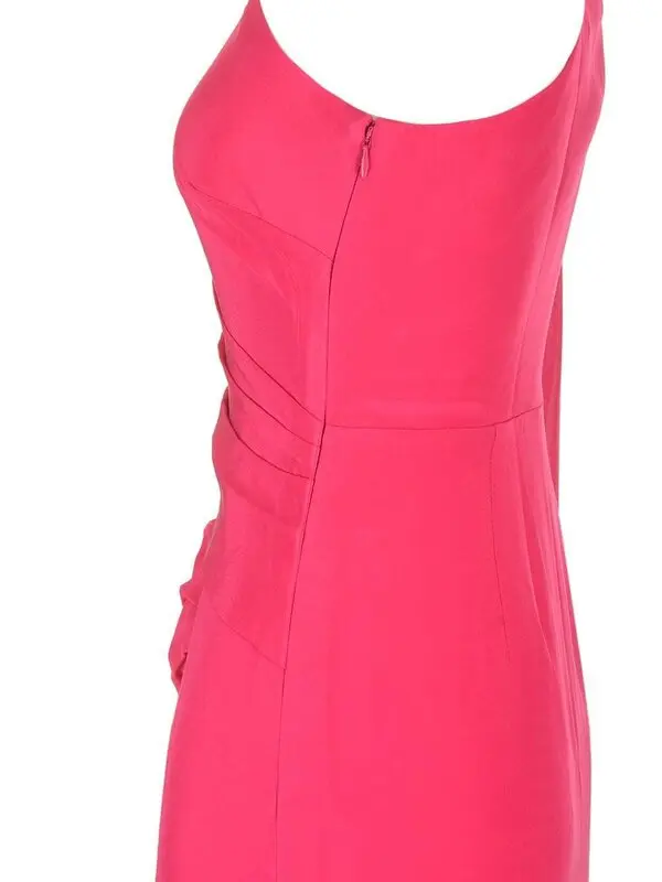 Roland Mouret Asymmetrical Silk Dress - Multicolor