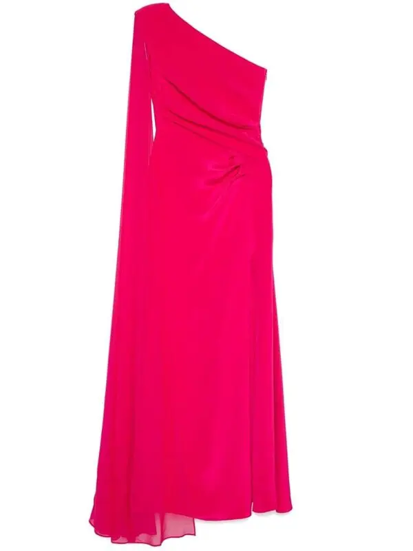 Roland Mouret Asymmetrical Silk Dress - Multicolor