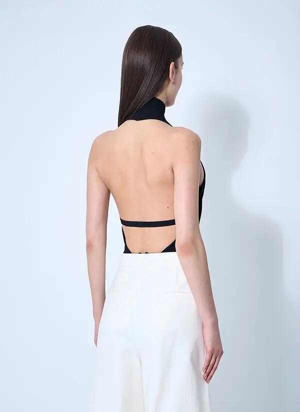 Max Mara Knit Halterneck Top