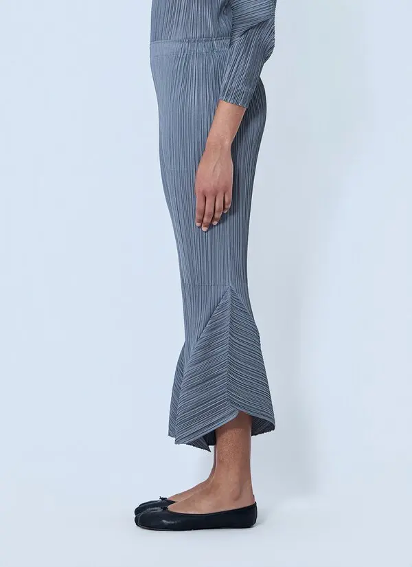 Issey Miyake Pleated Flared Trousers