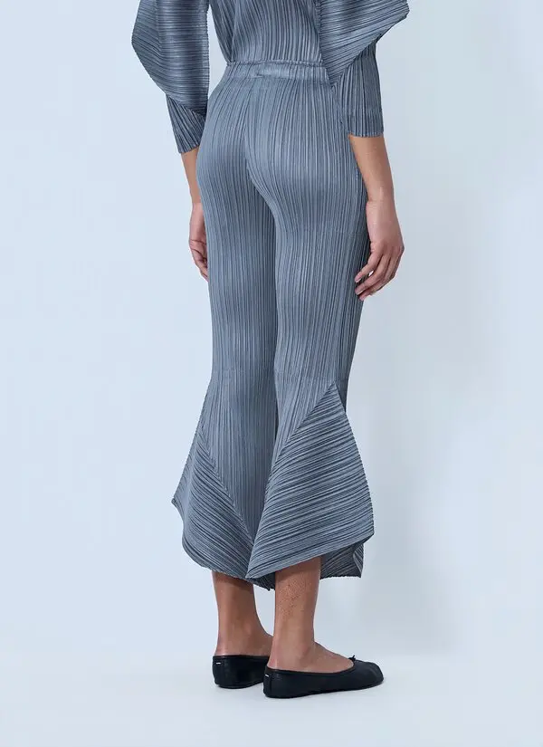 Issey Miyake Pleated Flared Trousers