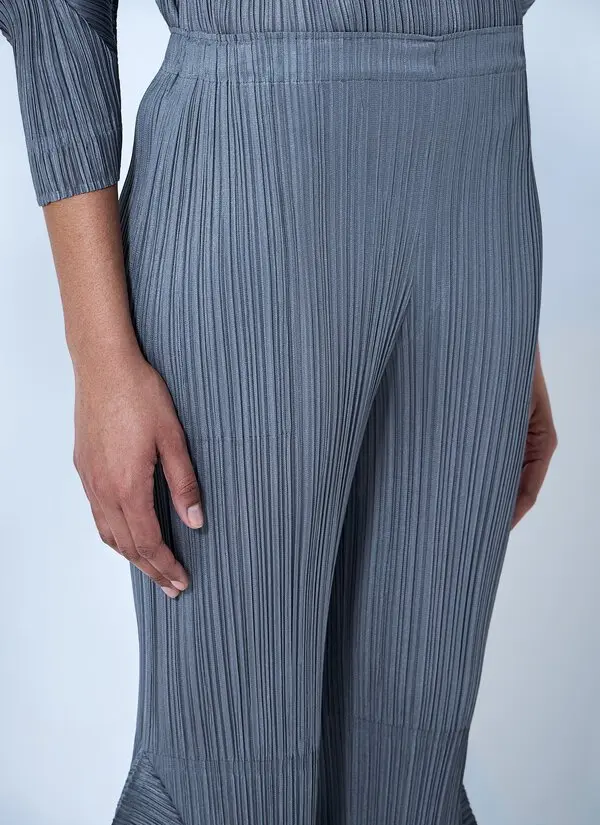 Issey Miyake Pleated Flared Trousers