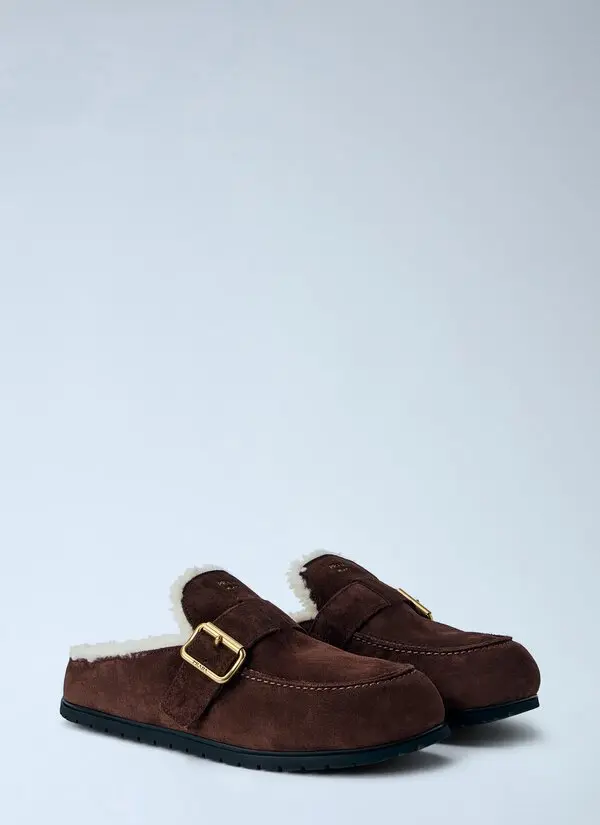 Prada Suede Mules