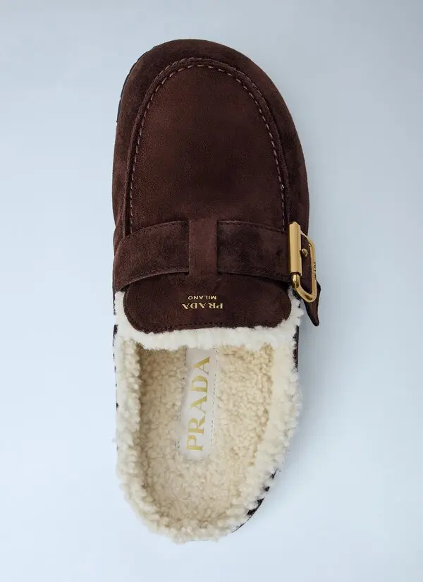 Prada Suede Mules
