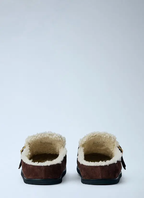 Prada Suede Mules - Brown