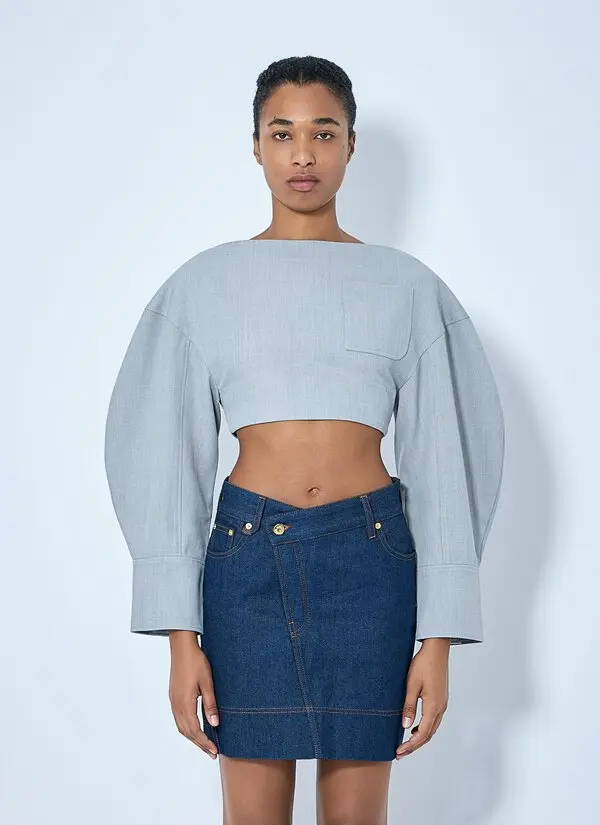 Jacquemus Le Haut Casaco Top - Gray