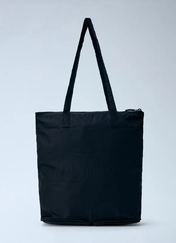 Prada Saffiano Leather Pendant With Re-nylon Tote Bag