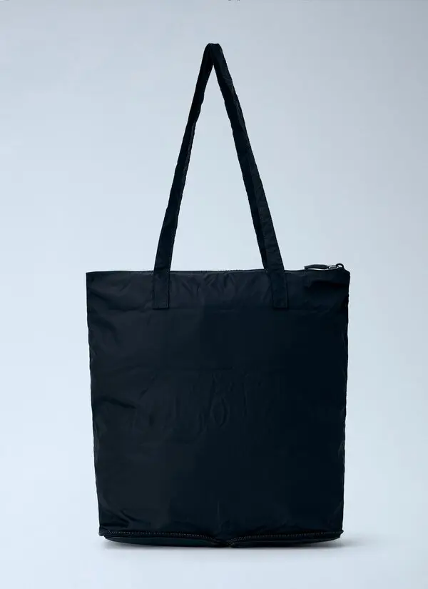 Prada Saffiano Leather Pendant With Re-nylon Tote Bag