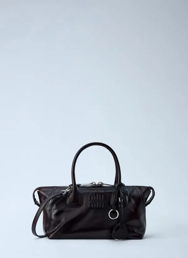 Miu Miu Leather Top Handle Bag - Multicolor