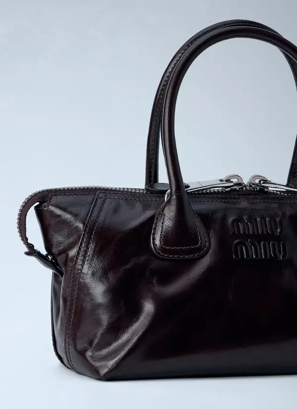 Miu Miu Leather Top Handle Bag - Multicolor