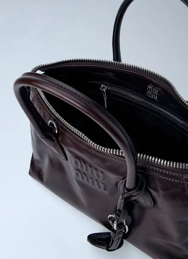 Miu Miu Leather Top Handle Bag - Multicolor