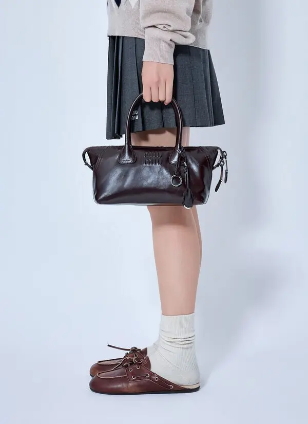 Miu Miu Leather Top Handle Bag