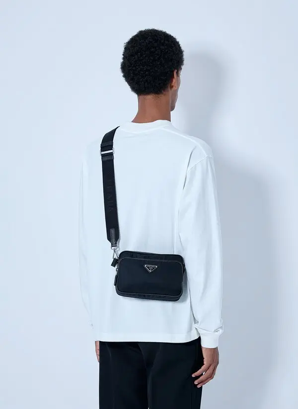 Prada Re-nylon And Saffiano Leather Crossbody Bag