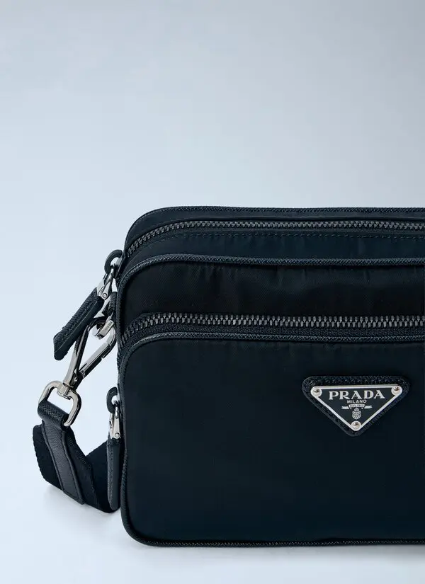 Prada Re-nylon And Saffiano Leather Crossbody Bag