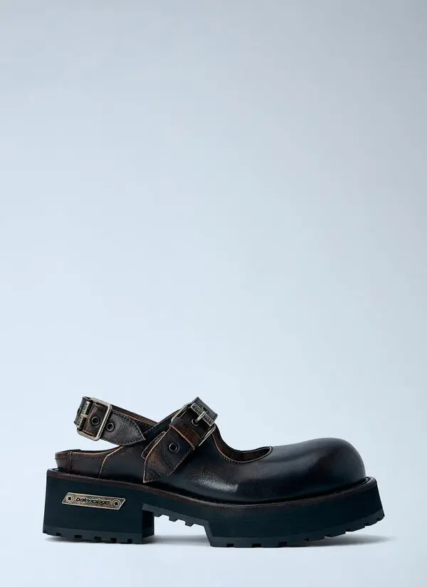 Balenciaga Venom Mary Jane Platforms - Brown