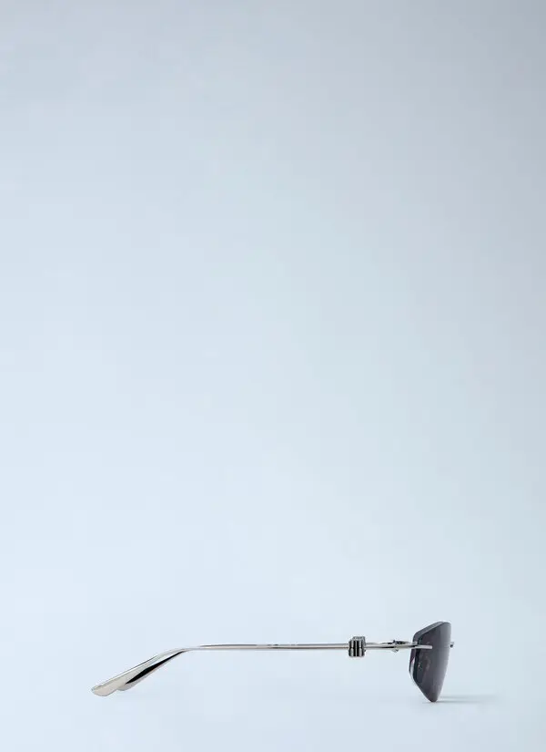 Balenciaga Nano D-frame Sunglasses - Silver