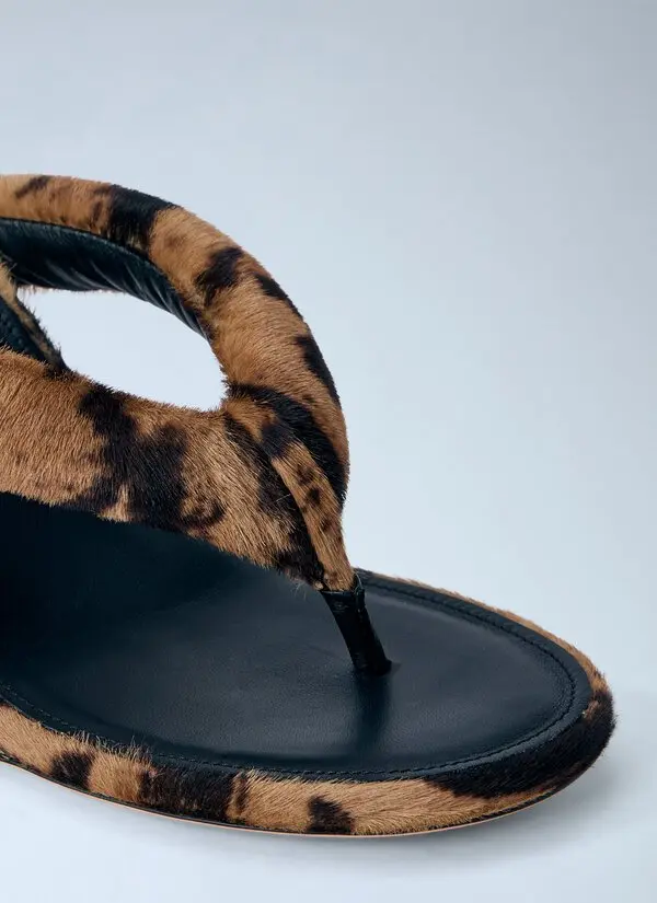 Balenciaga Gaeta Wedge Thong Sandals