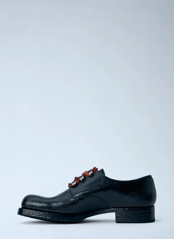 Prada Antiqued Leather Lace-ups