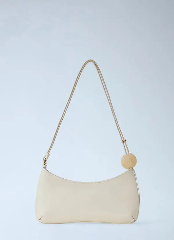 Jacquemus Le Bisou Perle Shoulder Bag - Cream