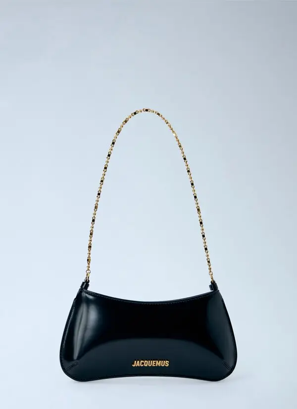 Jacquemus Le Petit Bisou Chaîne Shoulder Bag - Black