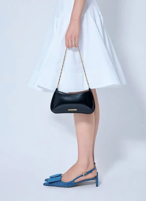 Jacquemus Le Petit Bisou Chaîne Shoulder Bag - Black