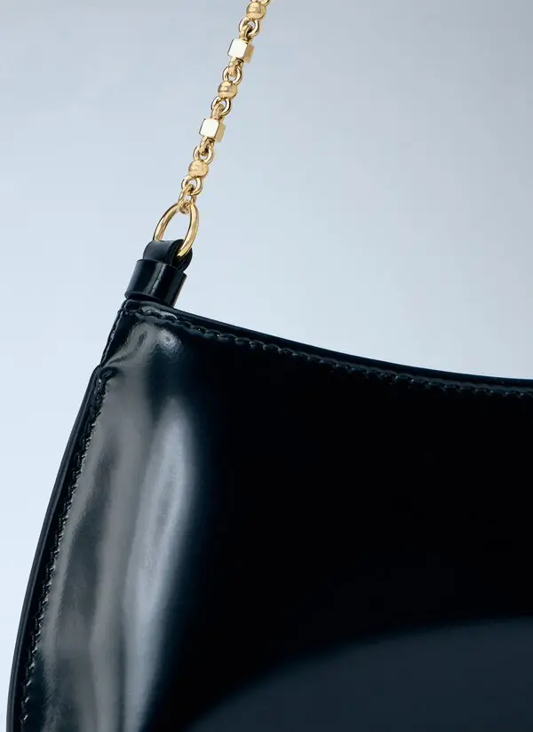 Jacquemus Le Petit Bisou Chaîne Shoulder Bag - Black