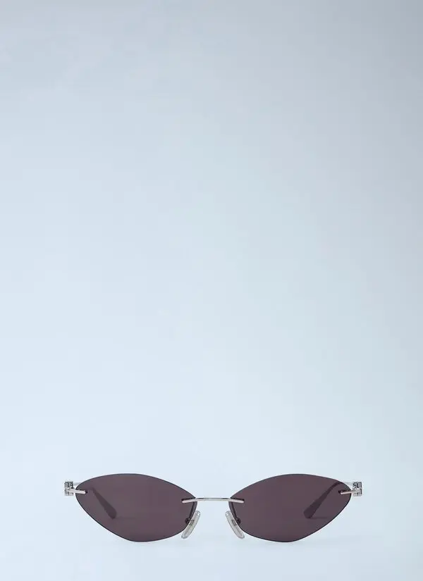 Balenciaga Nano Cat-eye Sunglasses - Silver