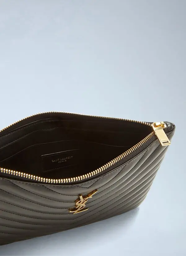 Saint Laurent Monogram Matelassé Pouch