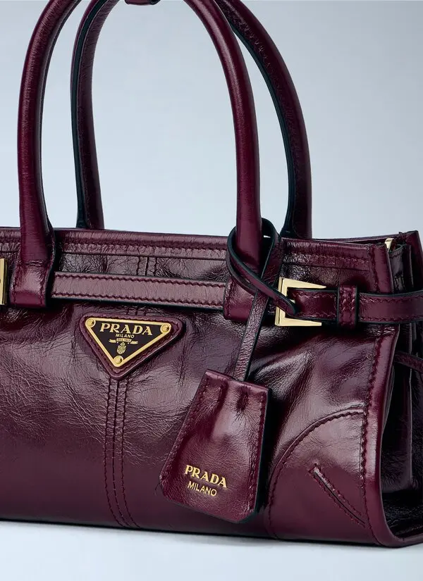 Prada Mini Bonnie Leather Handbag