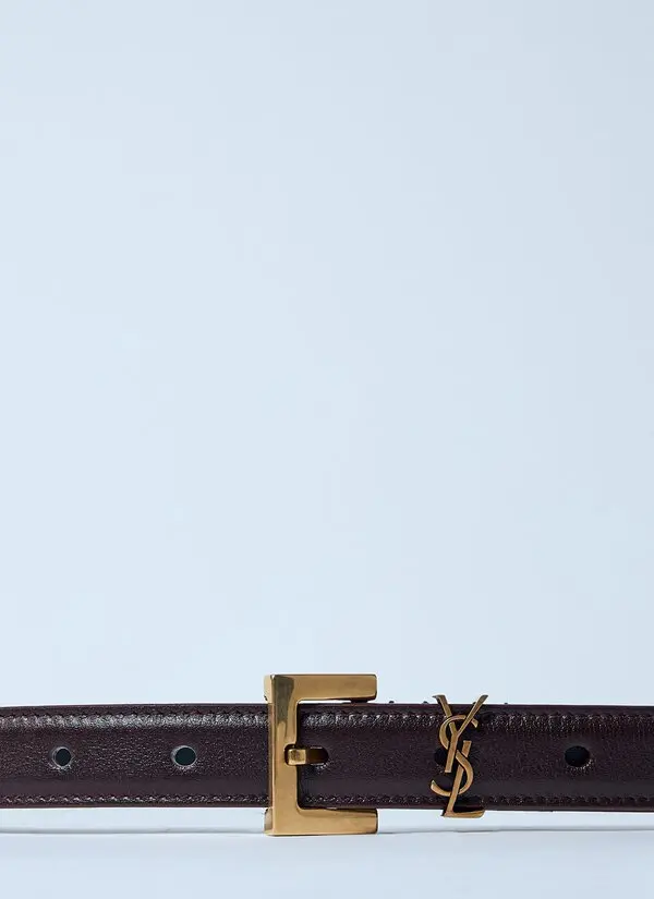Saint Laurent Cassandre Thin Belt