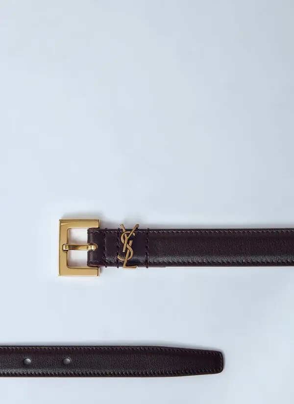 Saint Laurent Cassandre Thin Belt